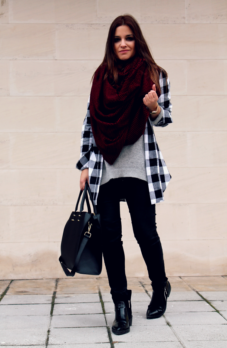 How To Wear Black And White Checkered Shirt at Sandra Madrigal blog