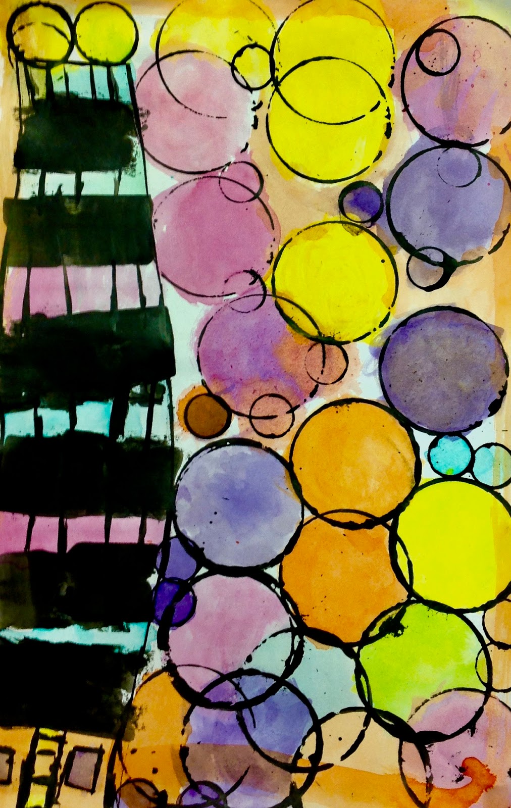 TNPS Student Artists: YEAR 1 BUILDING PRINTS