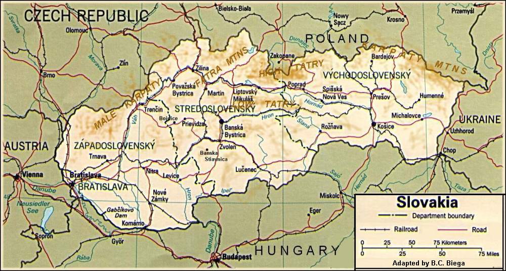 MAPS OF SLOVAKIA