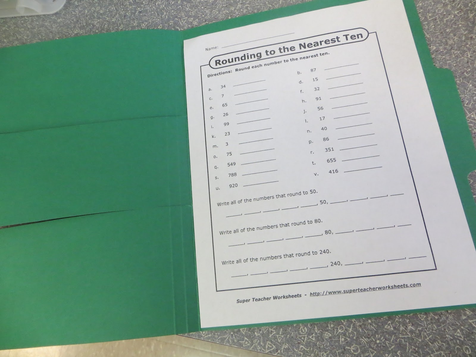 Differentiation Folders - An Easy Idea for your Teaching Toolbox