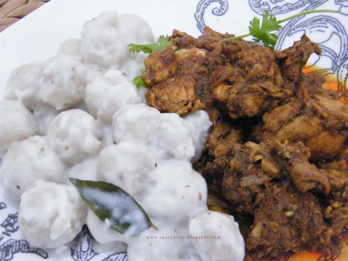 kerala Spicy Oven: Pidi with Chicken curry