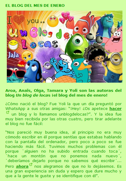 Un Blog De Locas : Ganadoras en el concurso de Wambie! + nueva portada