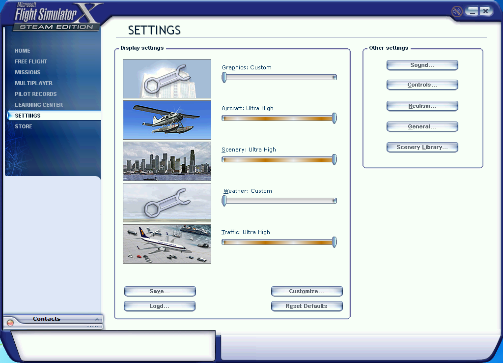 MS Flight Simulator X: 2016