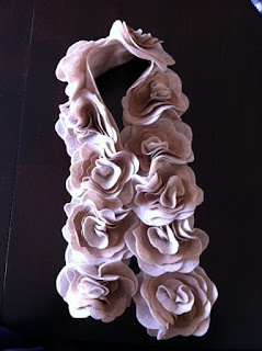 A Crafting Disaster: Felt Flower Scarf