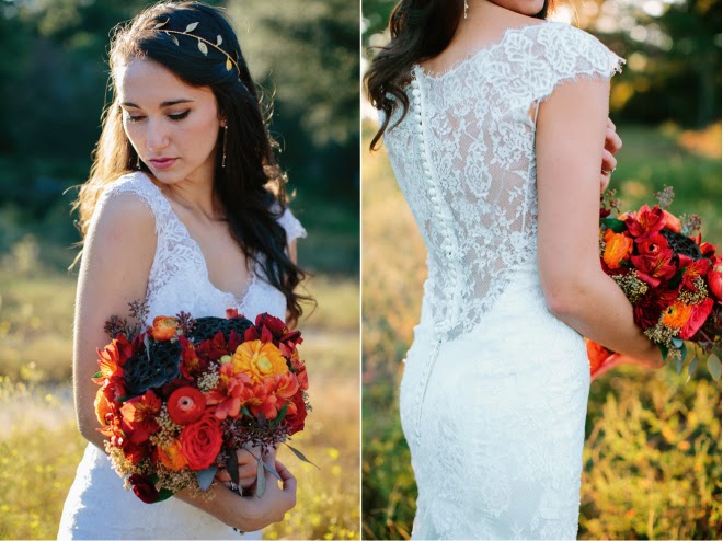A Stunning Fall Bridal Portrait This Thanksgiving - Belle The Magazine