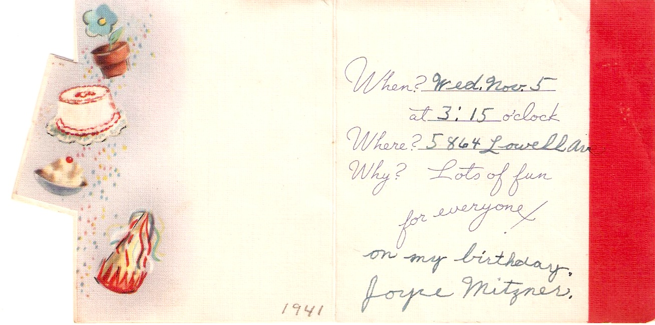 Vintage Irvington: "Keep Mum!" Birthday Party Invitations in the early ...