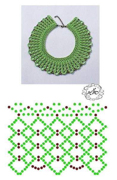 Tina's handicraft : necklace with beads - 9 designs & patterns
