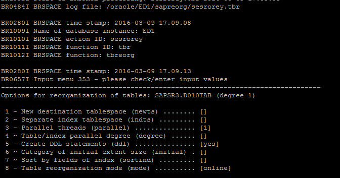 DBA Brasil: REORG BANCO DE DADOS - Utilizando BRTOOLS (BRSPACE) ORACLE ...
