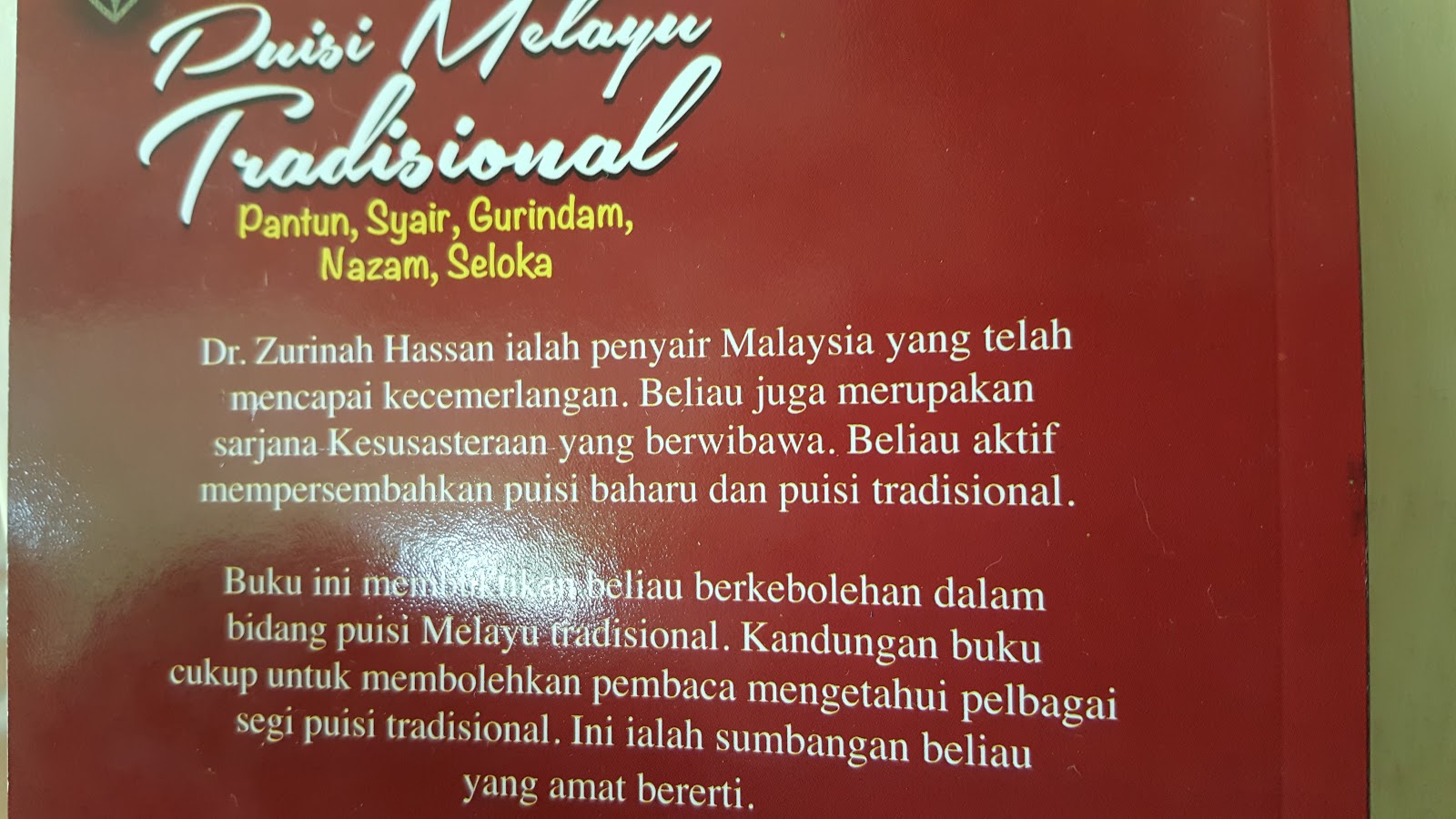 PUISI MELAYU TRADISIONAL -PANTUN, SYAIR, GURINDAM NAZAM, SELOKA ...