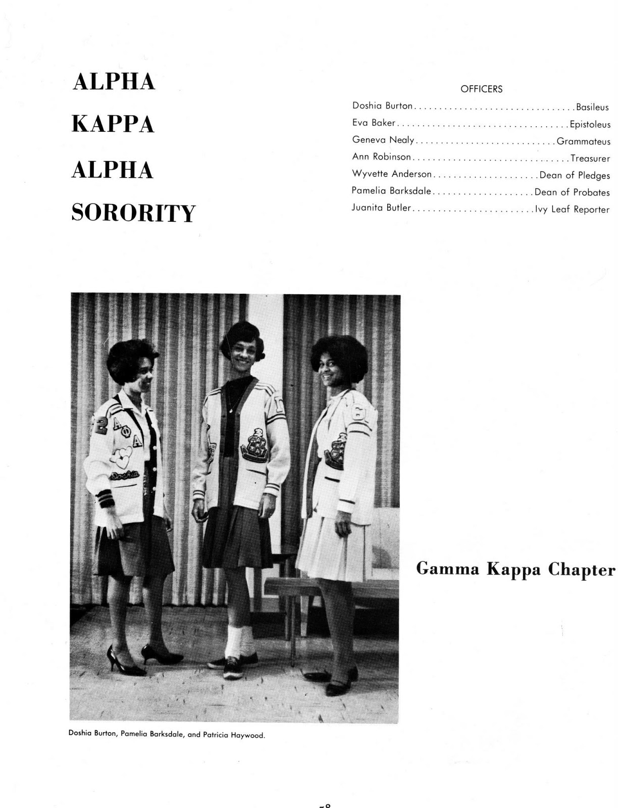 Gamma Kappa and Tuskegee University Alpha Kappa Alpha Sorors: Through ...