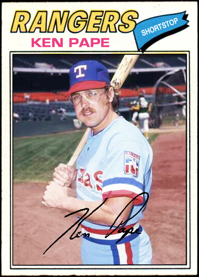WHEN TOPPS HAD (BASE)BALLS!: NOT REALLY MISSING IN ACTION- 1977 KEN PAPE