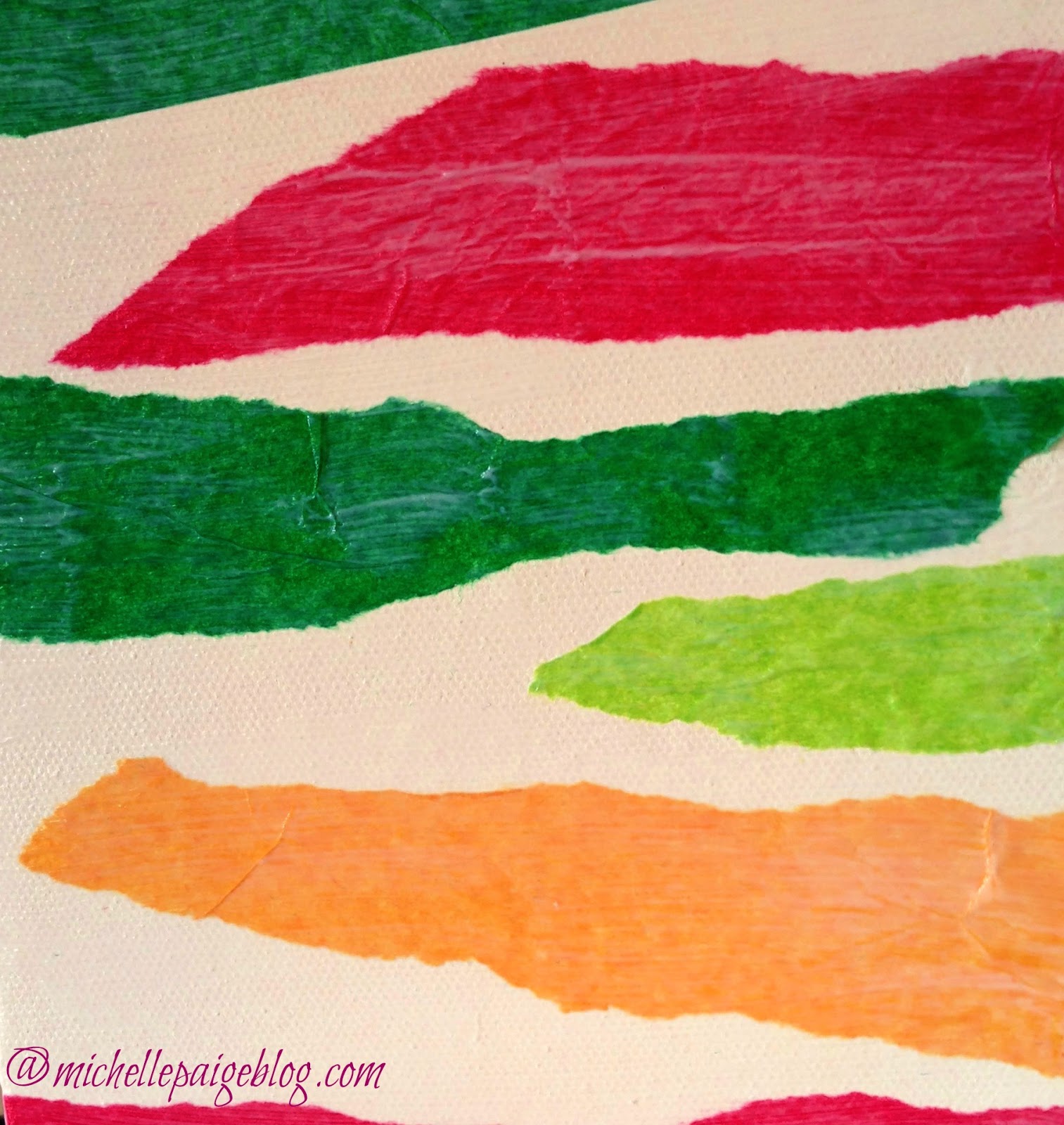 michelle paige blogs: Tissue Paper Craft for Kids