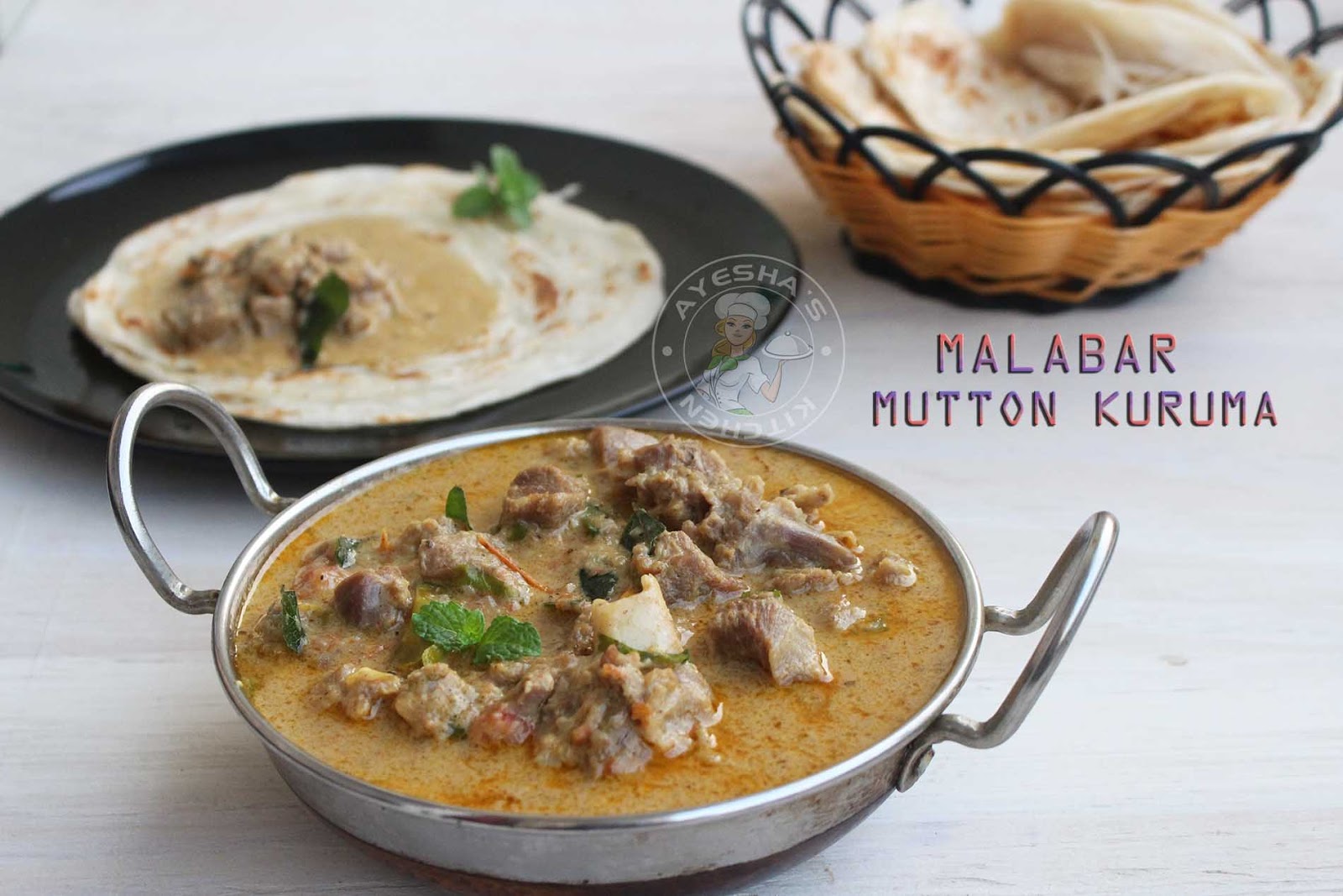 KORMA RECIPE / MUTTON RECIPES - MALABAR MUTTON KURUMA