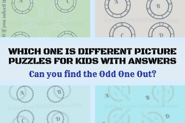 Observation Test: Spot the Odd One Out Picture Puzzle