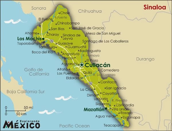 visita sinaloa: UBICACION GEOGRAFICA DE SINALOA