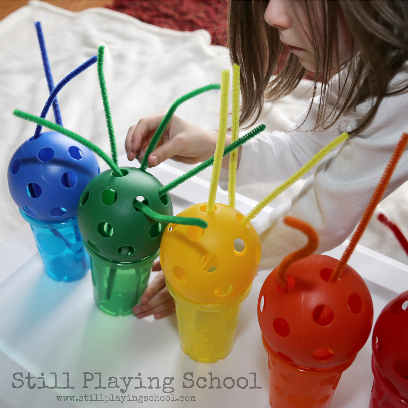 Fine Motor Color Sorting | Still Playing School