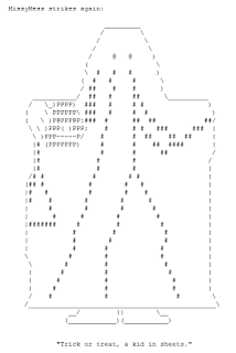 Halloween ASCII Art: Ghosts