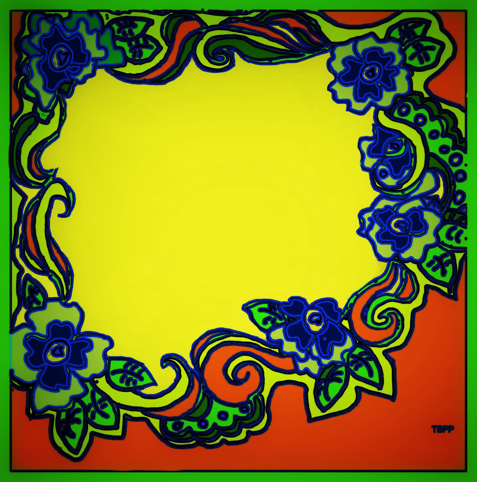 Beautiful Colorized Home Drawn Frames