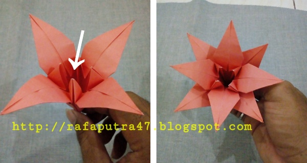 Membuat Origami Bunga Lily Indah - Origami unik