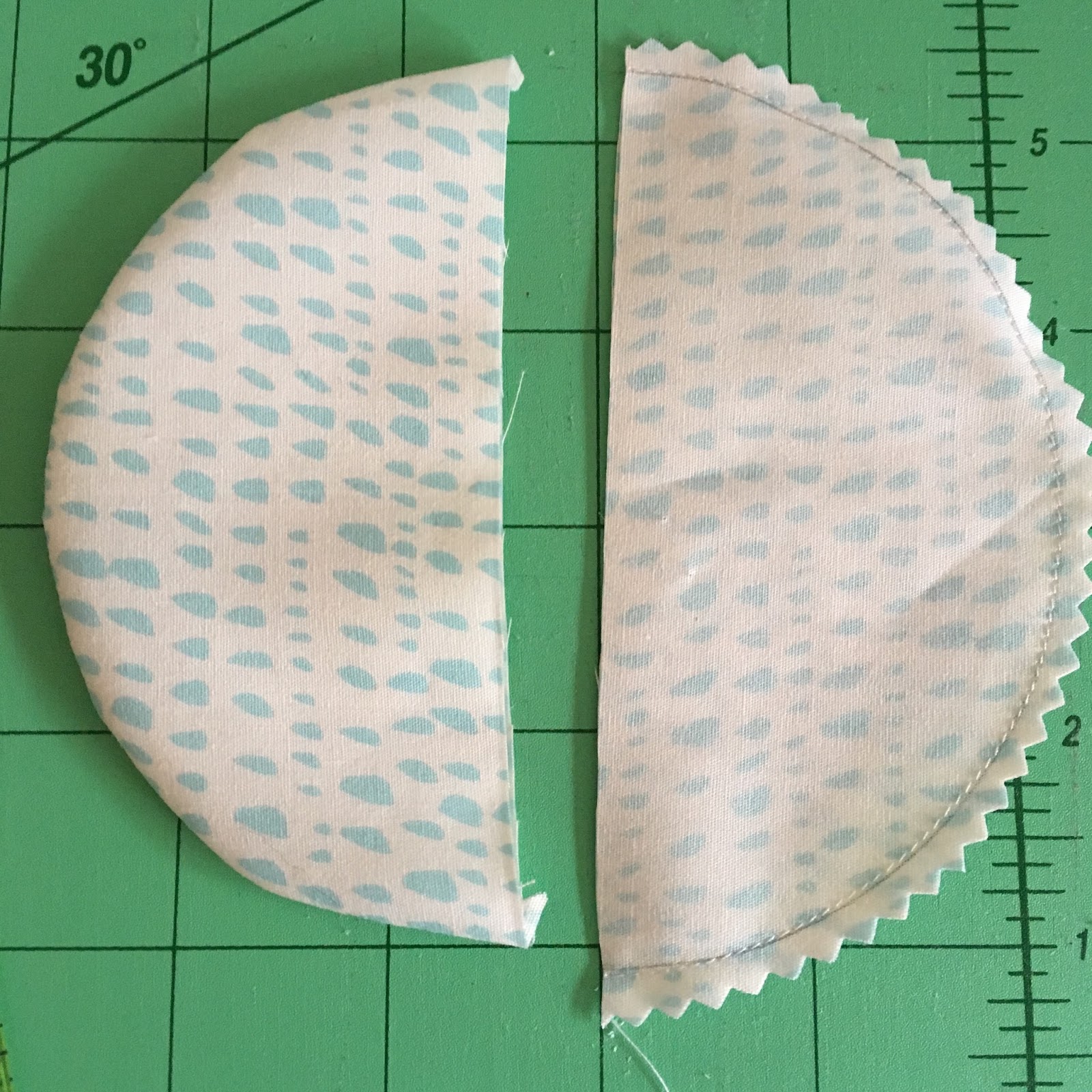 half circle scallop trim a mini tutorial / CHARM ABOUT YOU