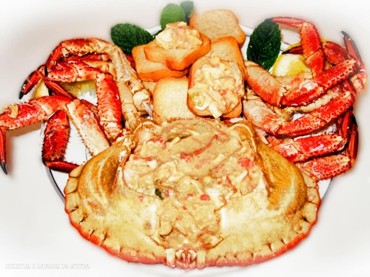 Sapateira Recheada - Dungeness Crab - Receitas e Sabores do Mundo