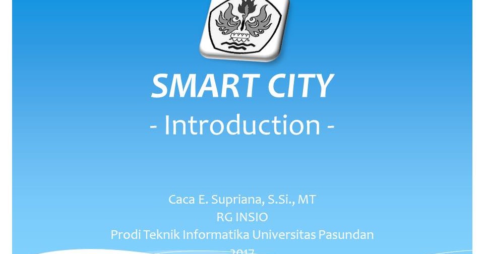 Smart City : Introduction