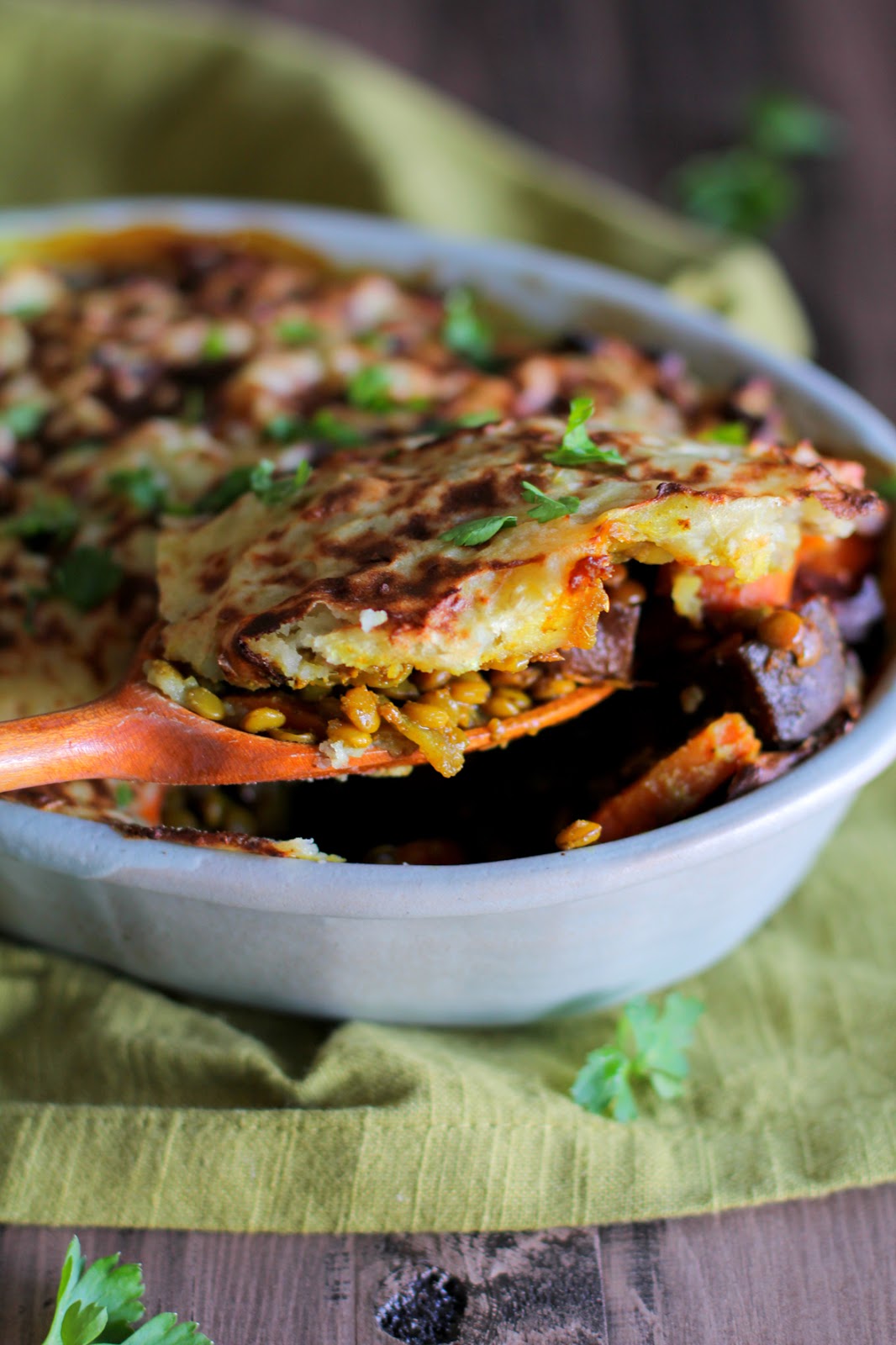 Curried Beetroot and Lentil Shepherd’s Pie Recipe