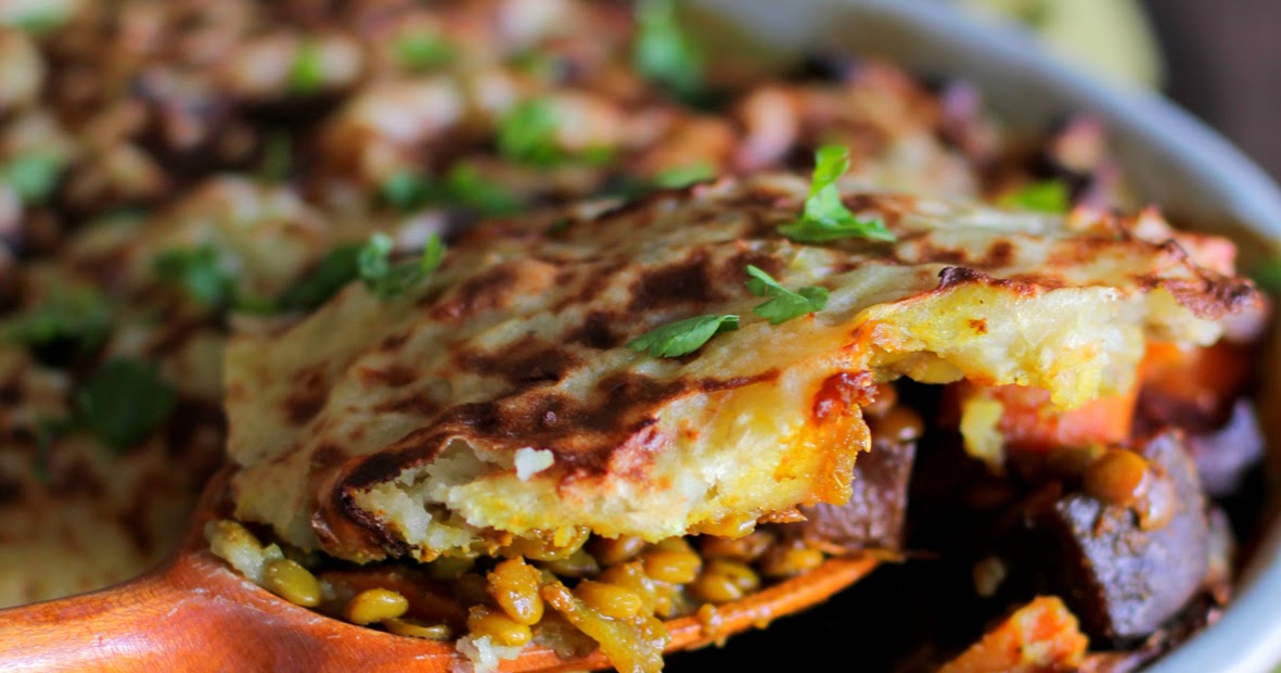 Curried Beetroot and Lentil Shepherd’s Pie Recipe
