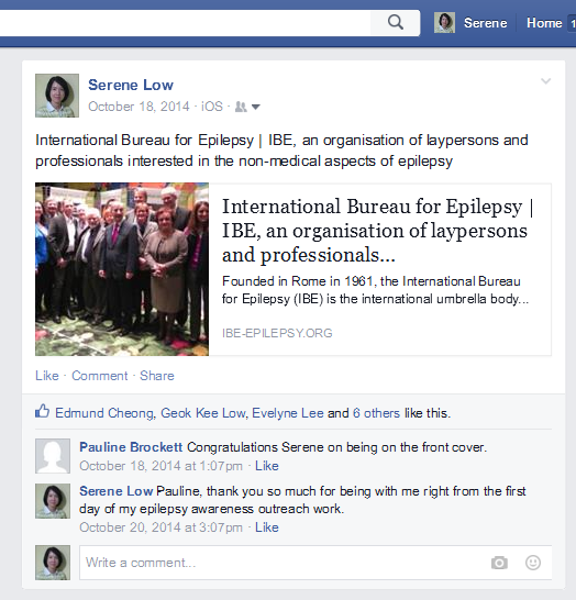 SERENE'S EPILEPSY LEGACY: International Bureau for Epilepsy, IBE