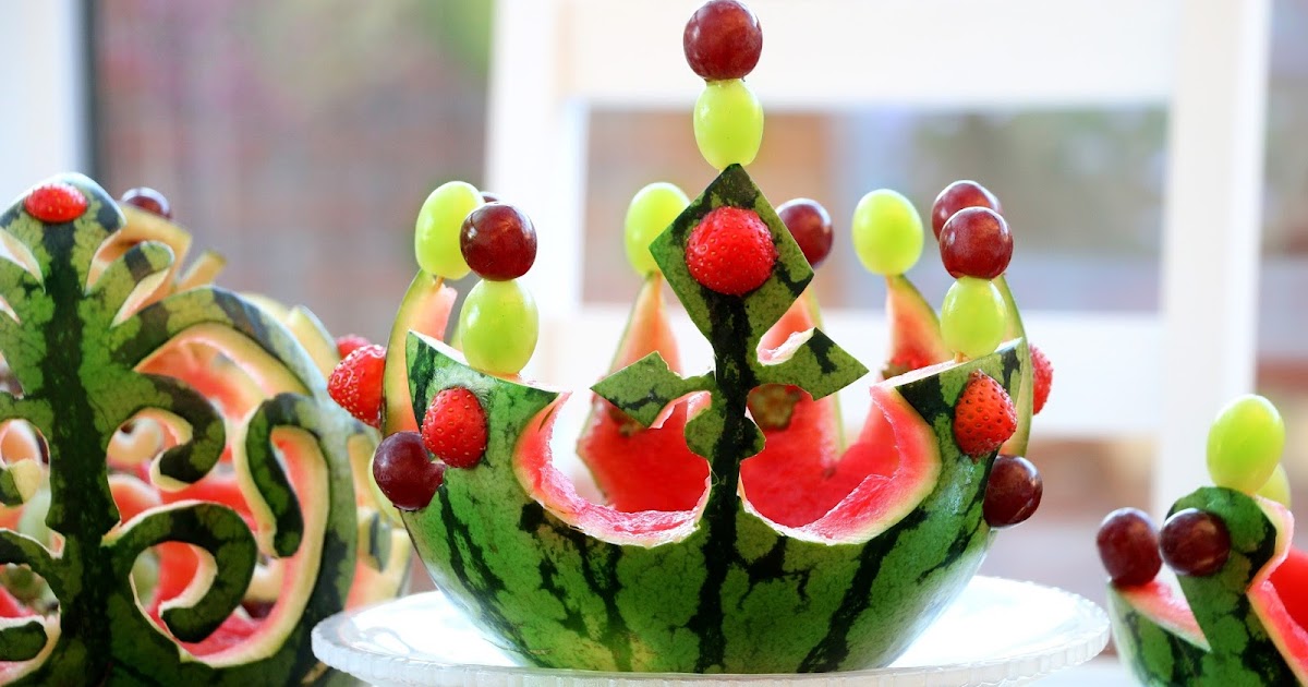 Josephine's Recipes: How To Make Watermelon Crown - Fruit and Vegetable ...