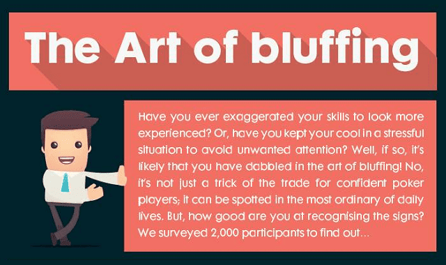 The Art of Bluffing #infographic - Visualistan