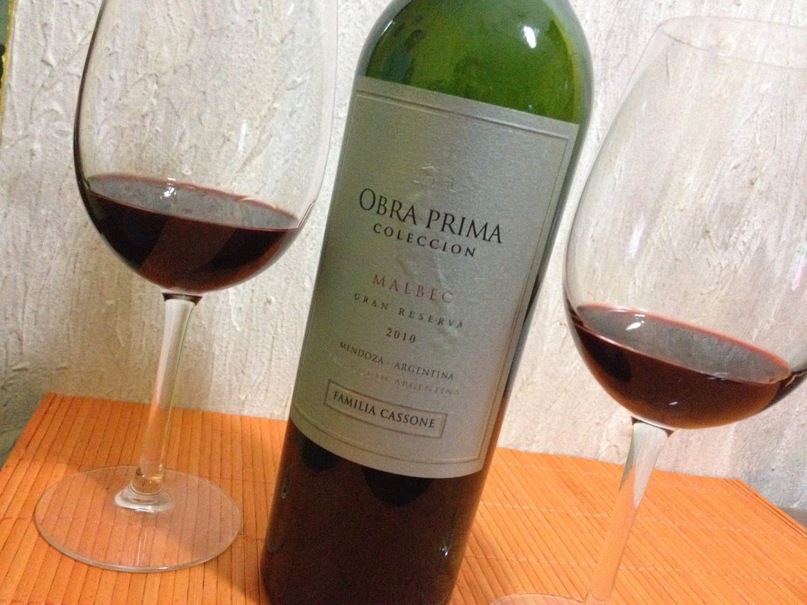 Balaio do Victor: Obra Prima Coleccion Malbec 2010: Um vinho argentino ...