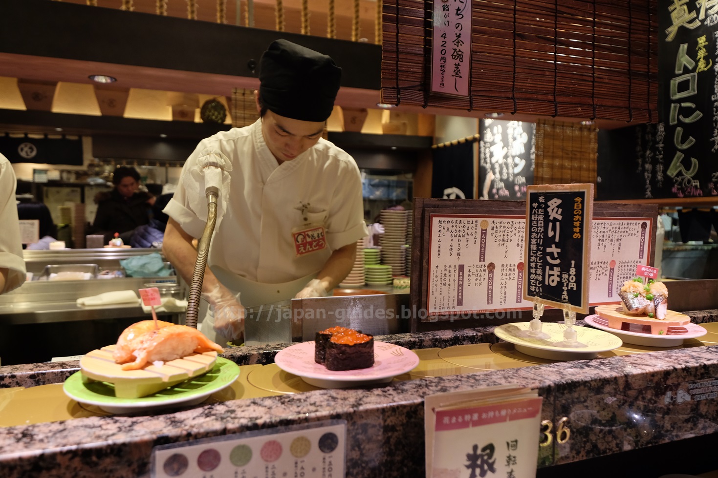 รีวิวร้านซูชิสายพาน - Nemuro Hanamaru Sushi Sapporo