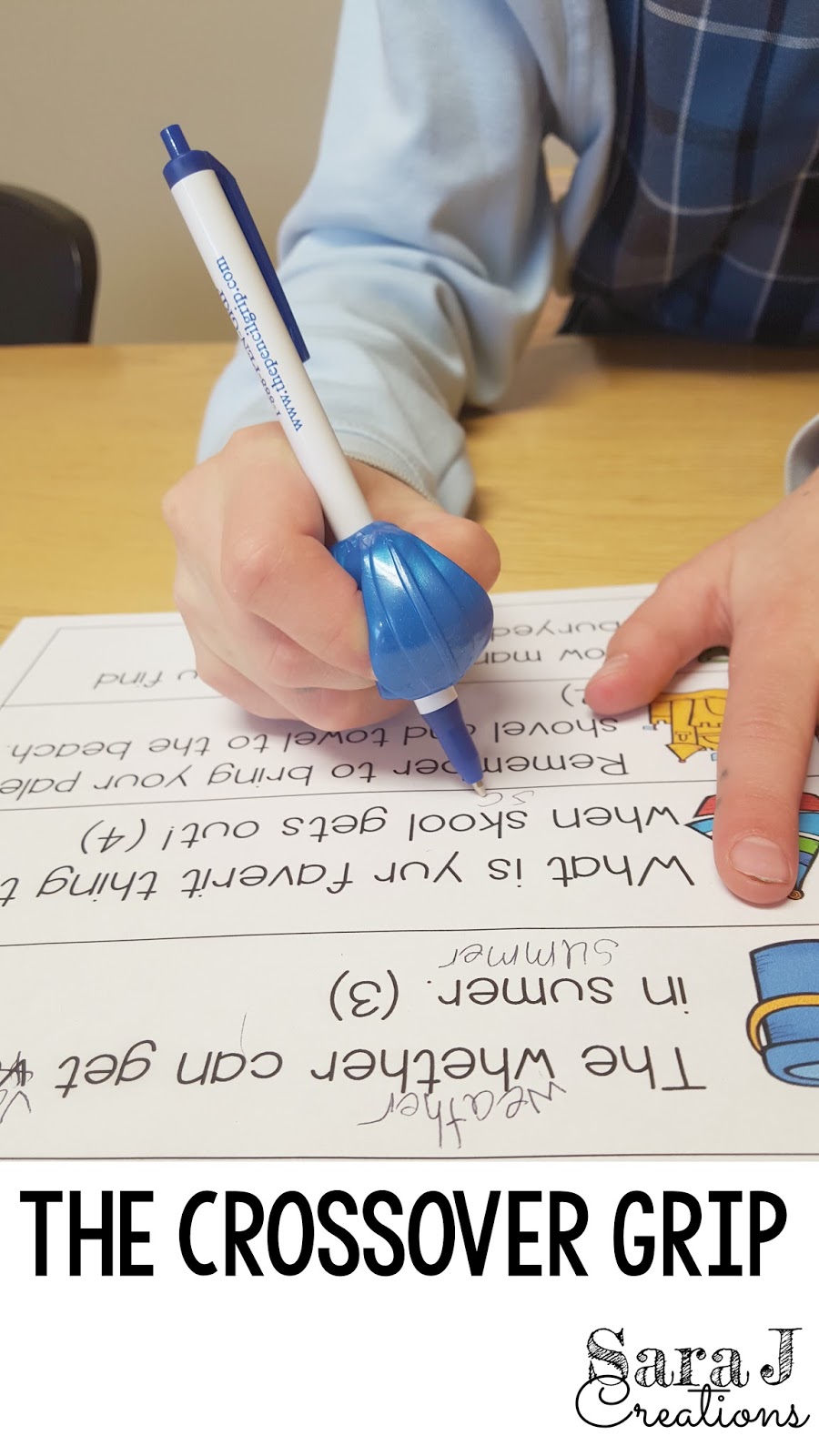 Correcting poor pencil grip | Sara J Creations