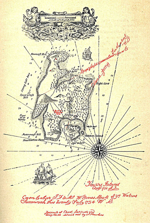 Paula Gomez Blog: Robert Louis Stevenson’s Treasure Island Map (1883)