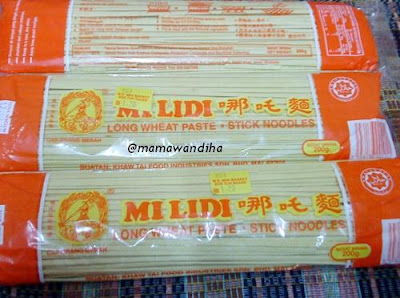Dari Dapur MaDiHaA: Mee Lidi yang digunakan...
