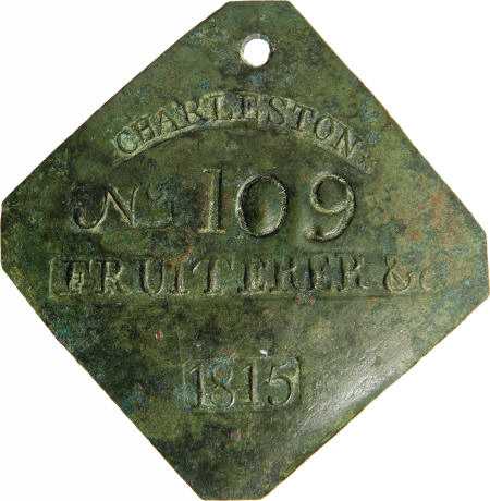 US Slave: Cast in Bondage: Charleston Slave Tags and Slave Badges