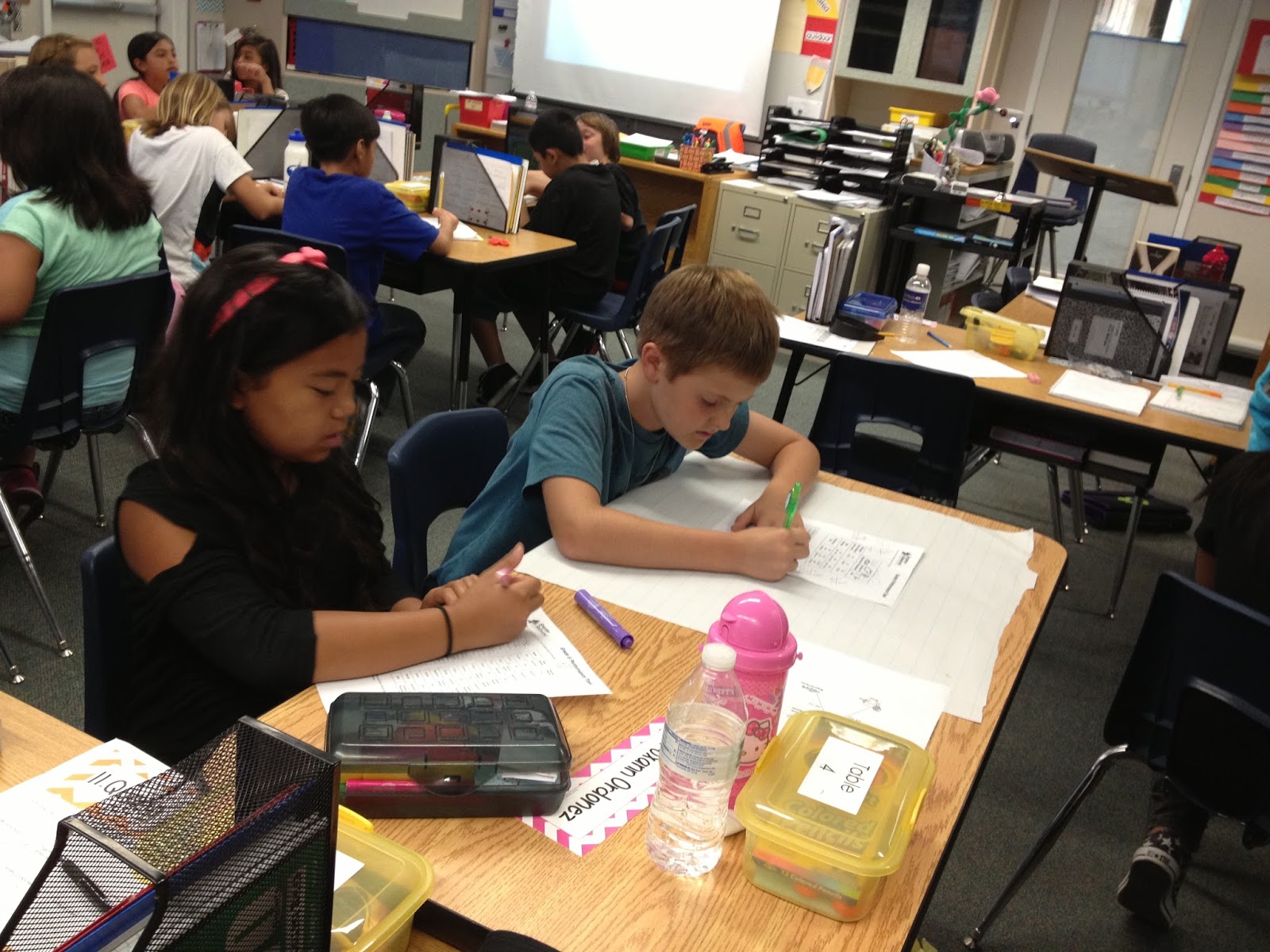Ms. Spinrod's Class: Conceptual Math Group Work