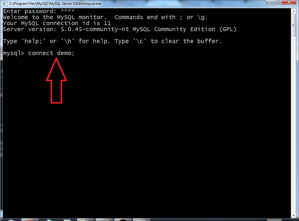Connect To Database And Create New Table In Mysql