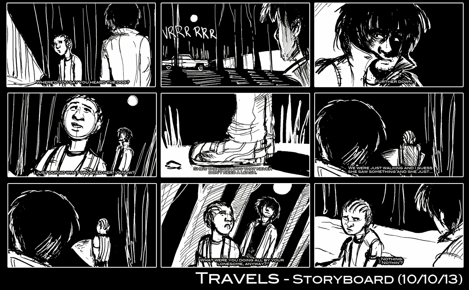 Travels (Drama/Horror Storyboards)