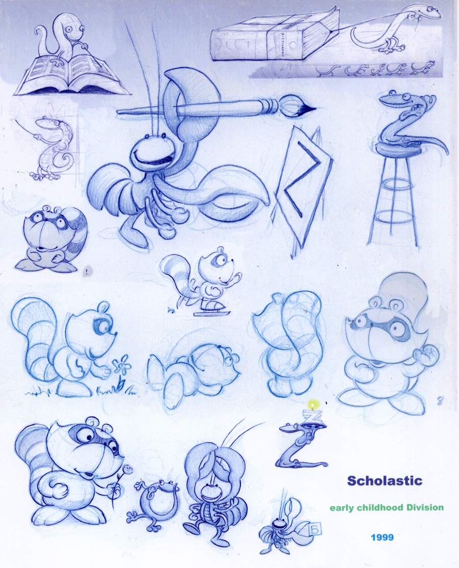 character design: Scholastic Inc. 1998 - 1999