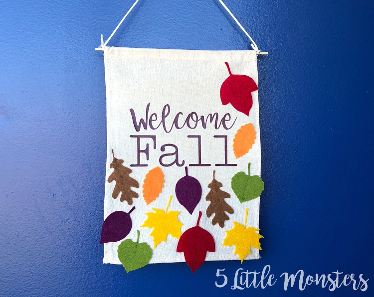 5 Little Monsters: Welcome Fall Banner