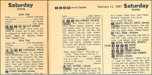It's About TV: What's on TV? Saturday, February 11, 1967