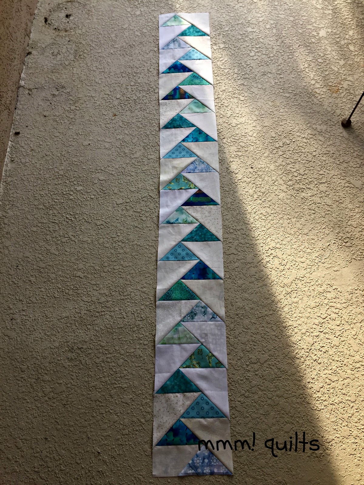 Musings of a Menopausal Melon - mmm quilts: Migrating Geese in Aqua