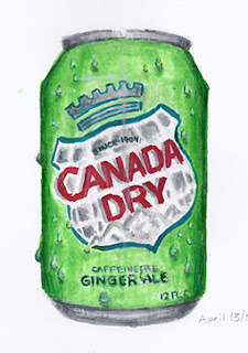 Stephen Lawson's Drawing on Inspiration: Can of Ginger Ale Rendered in ...
