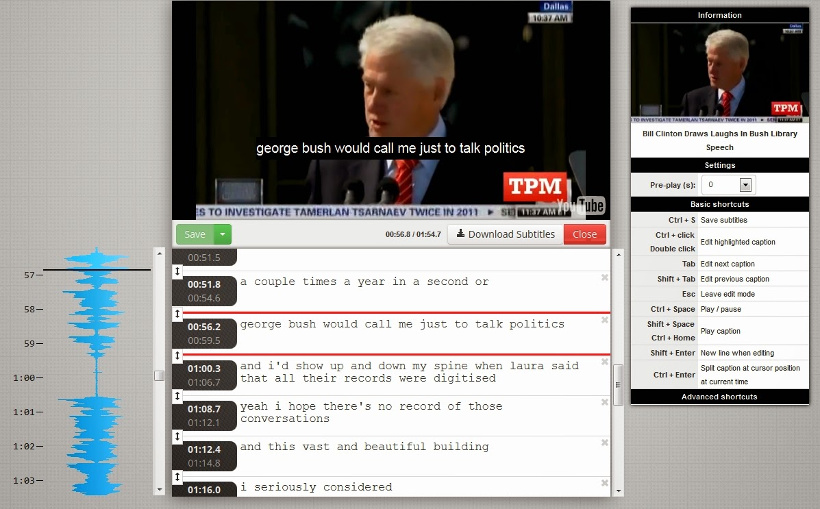 SpokenData Blog: Interactive audio waveform