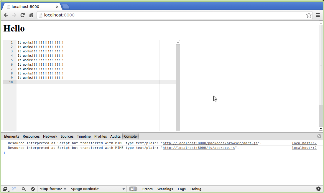 japh(r) by Chris Strom: Initial Layout for the Dart Version of the ICE Code Editor