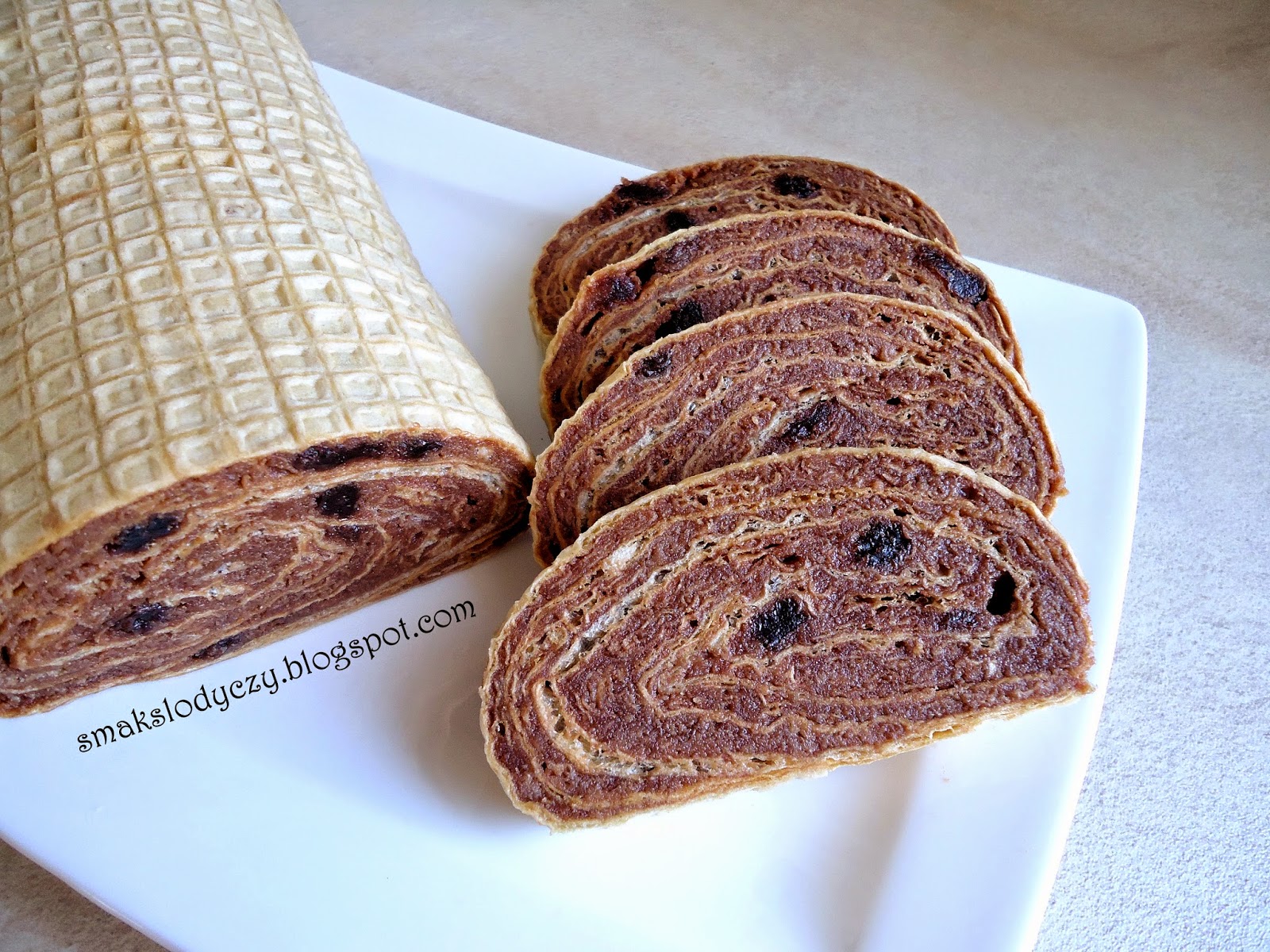 Smak Słodyczy: rolada z wafli