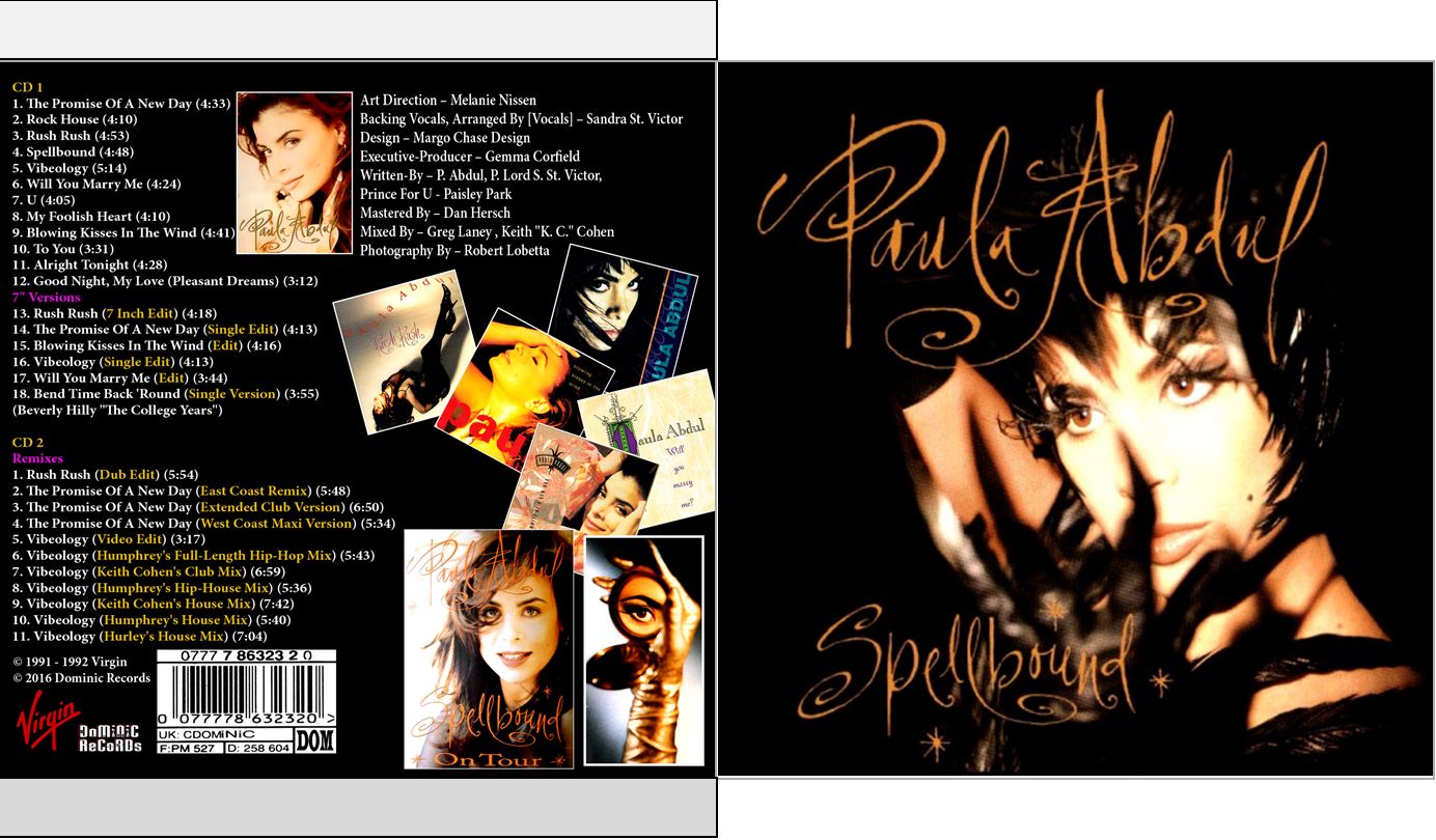 MUSICOLLECTION: PAULA ABDUL - Spellbound (Expanded Edition) - 1991 - 2016