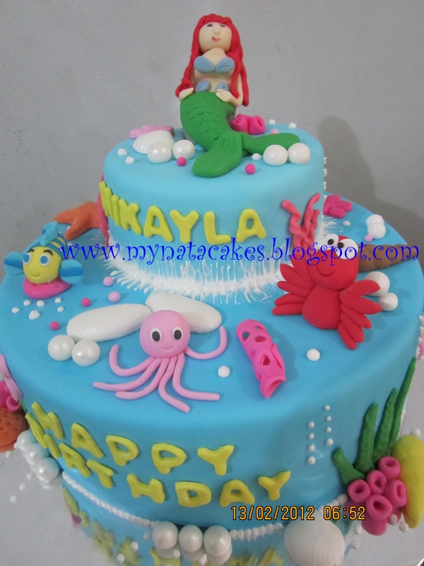Mynata Cakes: Princess ariel birthday cake for mikayla